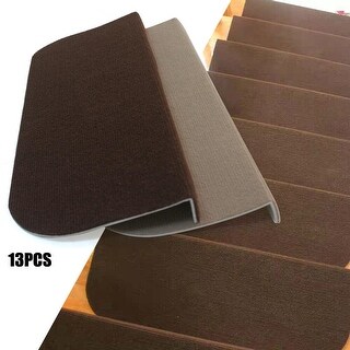 13Pcs Adhesive Non-Slip Stair Treads - 55cm - Bed Bath & Beyond - 40433413