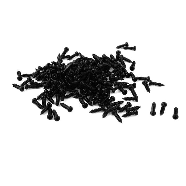 Metal Phillips Round Head Self-taping Screws Black - Bed Bath & Beyond ...