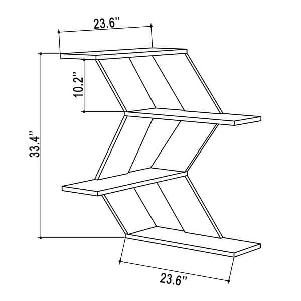 geometric corner shelf