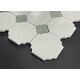 Thassos White With Ming Green Clover Novelty Marble Mosaic Tile - Case ...