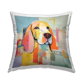 Stupell Abstract Labrador Dog Printed Outdoor Throw Pillow Design by ...
