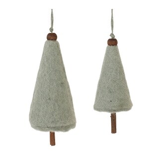 Felt Wool Pine Tree Ornament (Set of 8) - Bed Bath & Beyond - 40837158