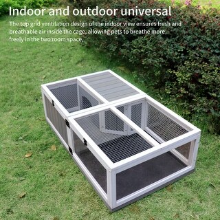 Grey Wooden Outdoor Reptile Cage - Bed Bath & Beyond - 38084016