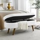 Large Storage Bench for Bedroom Ottoman Oval Storage Bench and Flip Top ...