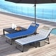 Outsunny Chaise Lounge Chair Outdoor Set of 2, 5-Position Adjustable ...
