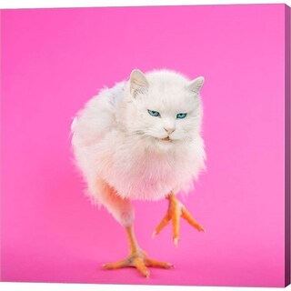 Pixelmated Animals 'Cachicken' Canvas Art - Bed Bath & Beyond - 36523060