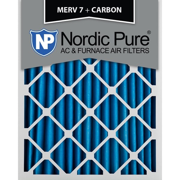 16x25x2 MERV 7 Plus Carbon AC Furnace Air Filters Qty 12 Bed Bath Beyond 20060240