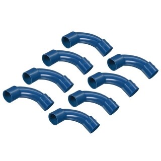 PVC Water Pipe Elbow Fitting 20mm ID 93mm Length Tube Adapter, Blue ...