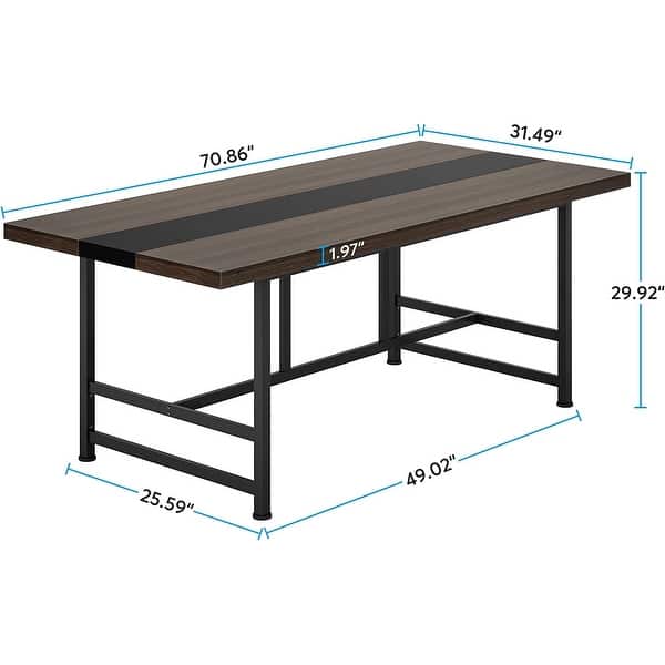 6FT Conference Table for Office, 70.86L * 31.49 W inches Meeting Table ...