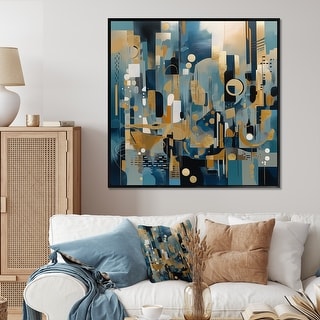 Designart "Transcending Reality Iv" Abstract Landscape Framed Canvas ...