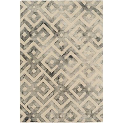 Hand-Hooked Rugeley Crosshatched Wool Area Rug - Overstock - 10528753