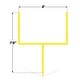 GoSports PRO Kick Challenge Field Goal Post Set with 2 Footballs and ...