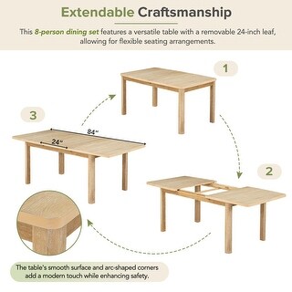 Extendable Dining Table Set with Removable Leaf - Bed Bath & Beyond ...