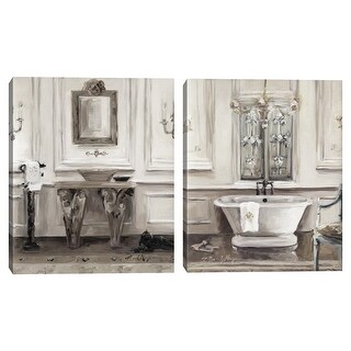Classical Bath by Marilyn Hageman S/2 by Marilyn Hageman Canvas Art ...