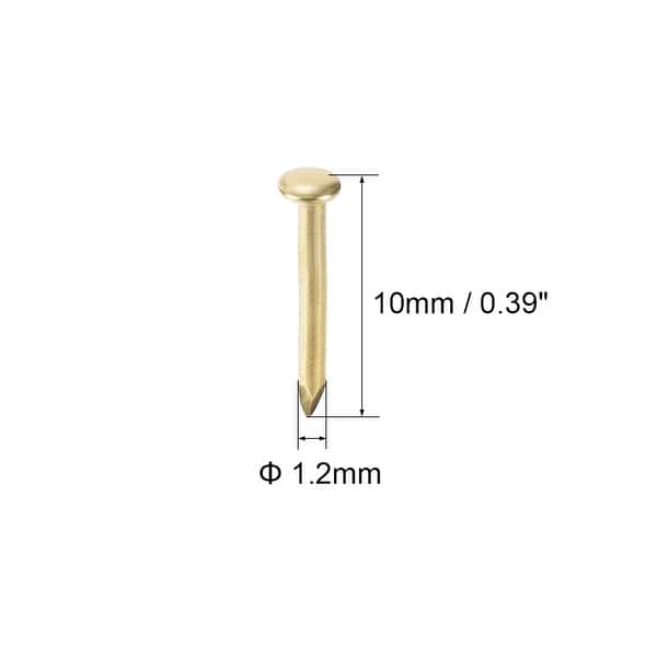 Small Tiny Nails 1.2X10mm for DIY Household Accessories Gold Tone ...