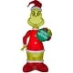 Gemmy Christmas Airblown Inflatable Grinch w/Ornament Giant Dr. Seuss ...