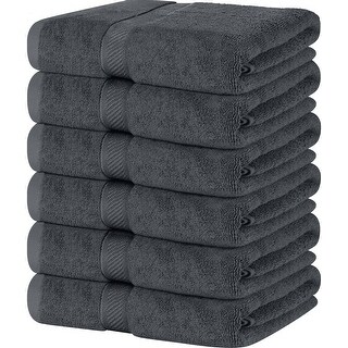 Medium Bath Towel Set, 100% Ring Spun Cotton (24 x 48 Inches) Medium ...