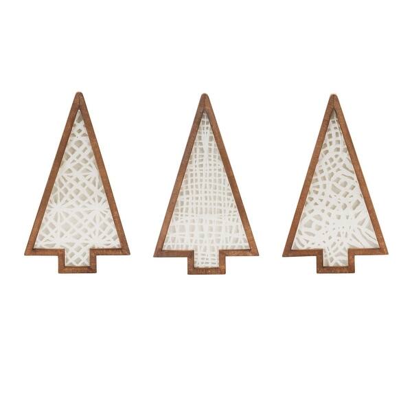 Wooden Christmas Tree Wall Signs - 17" - Set of 3 - Bed Bath & Beyond ...