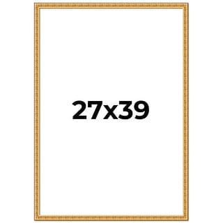 27x39 Frame Gold Real Wood Picture Frame Width 1 inches | Interior ...