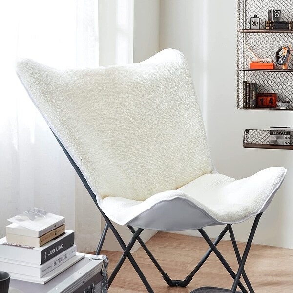 Folding velvet butterfly chair store