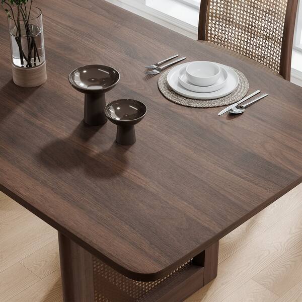 extendable square dining table for 6