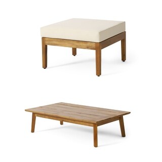 Stylish Patio Ottoman and Coffee Table Combo - Bed Bath & Beyond - 40697163