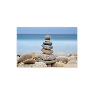 Stonewall Beach Cairn Print On Acrylic Glass by Katherine Gendreau ...