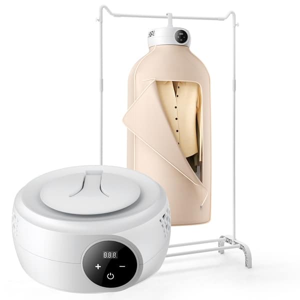 Portable Clothes Dryer, Clothes Dryer with Dryer Bag, PTC Heating & LED ...