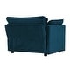 Comfy Deep Seat Single Sofa Chenille Fabric Lounge Armchair, Living ...