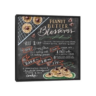 iCanvas "Peanutbutter Blossoms Recipe" by Lily & Val Framed Canvas ...