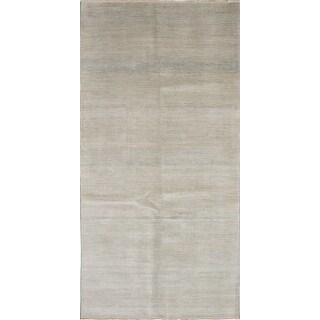 ECARPETGALLERY Hand-knotted Silk Shadow Beige, Blue Rug - 5'11" x 12'2 ...