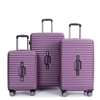 3 Piece ABS+PC Luggage Sets Travel Suitcase Set Multi-Functional ...
