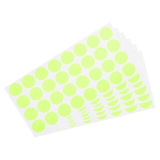 Glow in the Dark Tape Dots,0.86" Round dots 32 Glow Dots on 1 Sheet ...