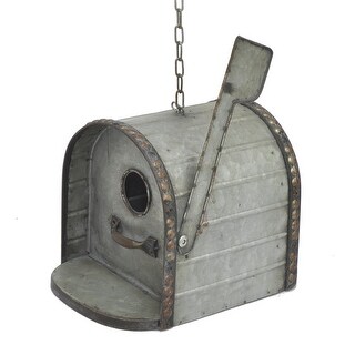 Galvanized Metal Hanging Mailbox Birdhouse - Bed Bath & Beyond - 17307961