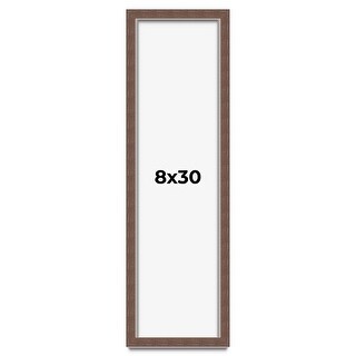 8x30 Shadow Box Frame Brown | 1.125 inches Deep Real Wood Rustic - Bed ...