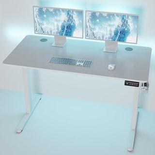 48x24 Inch Electric Height Adjustable Sit Stand Desk, Ergonomic Lift ...
