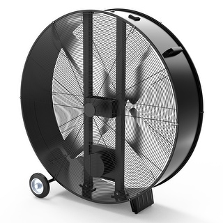 42 Inch Industrial Drum Fan Metal Garage Fan with 2 Speeds - Bed Bath ...