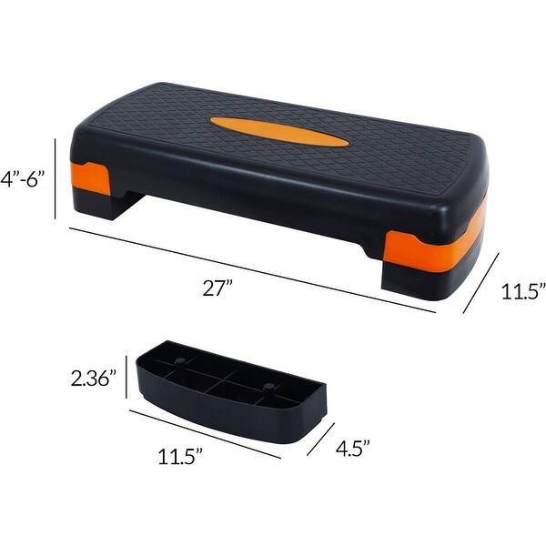 BalanceFrom Adjustable Workout Aerobic Stepper Step Platform Trainer ...