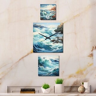 Designart "French Bretagnes Breeze " France Oversized Traditional Clock ...