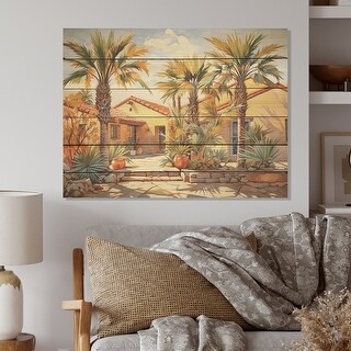 Designart "Palm Trees Farmhouse Still Life Harmony" Palms & Palm Trees ...