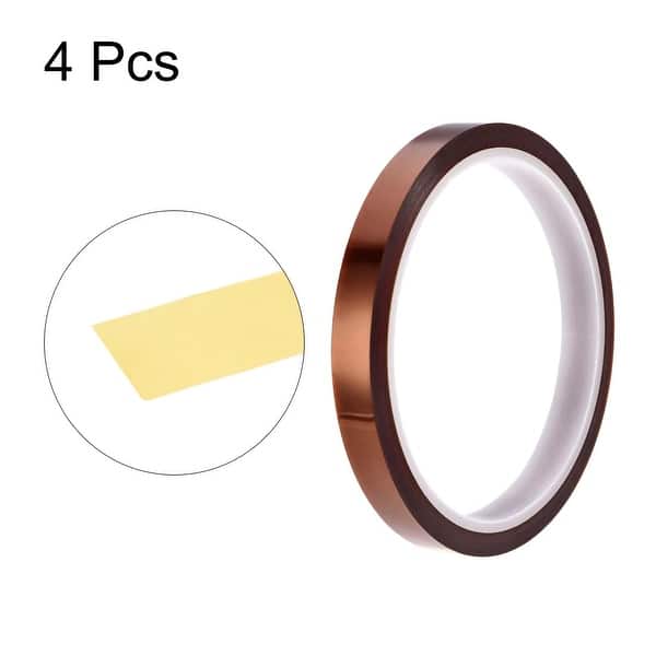 180C-200C High Temp Tape 25/64 Inch x 98ft Heat Resistant Polyimide ...