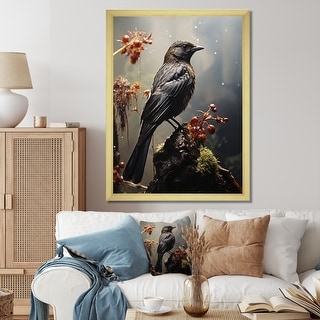 Designart "Bird Portrait Vibrant II" Animals Bird Framed Wall Art ...