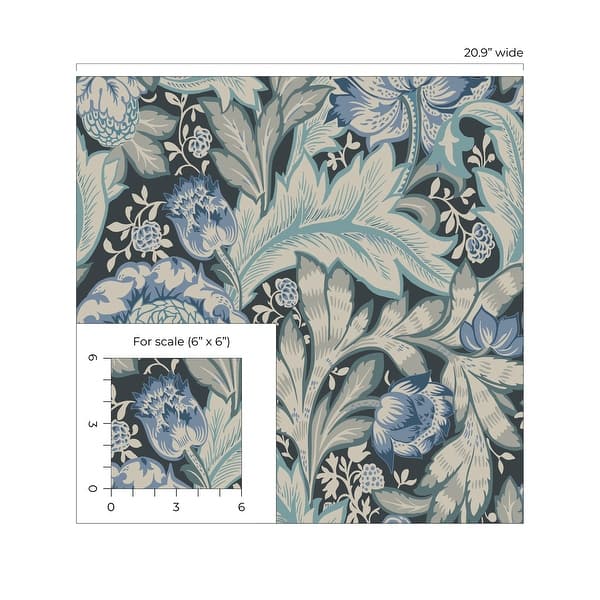 Seabrook Designs Acanthus Garden Nonwoven Unpasted Wallpaper - Bed Bath ...