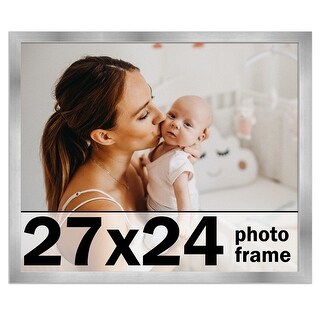 27x24 Frame Stainless Steel Silver Picture Frame - Modern Photo Frame ...