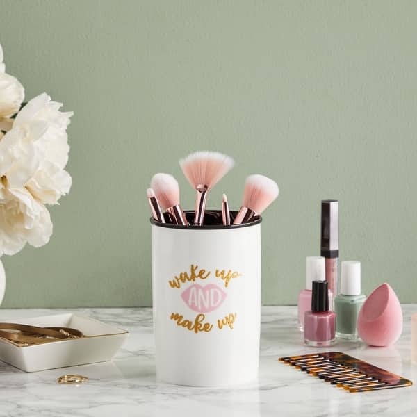 makeup brush holder ceramic