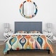 Designart - Retro Abstract Drops XI - Abstract Geometric Bed Cover Sets ...