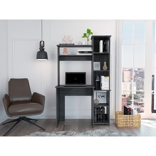 Modern Computer Desk w/ Two Shelves & Five Cubbies - Bed Bath & Beyond ...