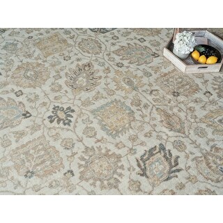 Artisan Handmade Wool/Nylon in Ivory Area Rug - Bed Bath & Beyond ...