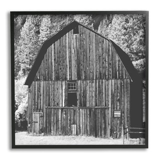 Stupell Rustic Rural Barn Black & White Farm Photography Framed Wall ...