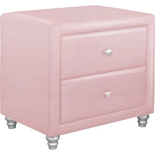 20" Pink Two Drawers Nightstand - Bed Bath & Beyond - 38110505